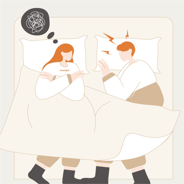 How to Sleep When Someone Snores? - SweetNight